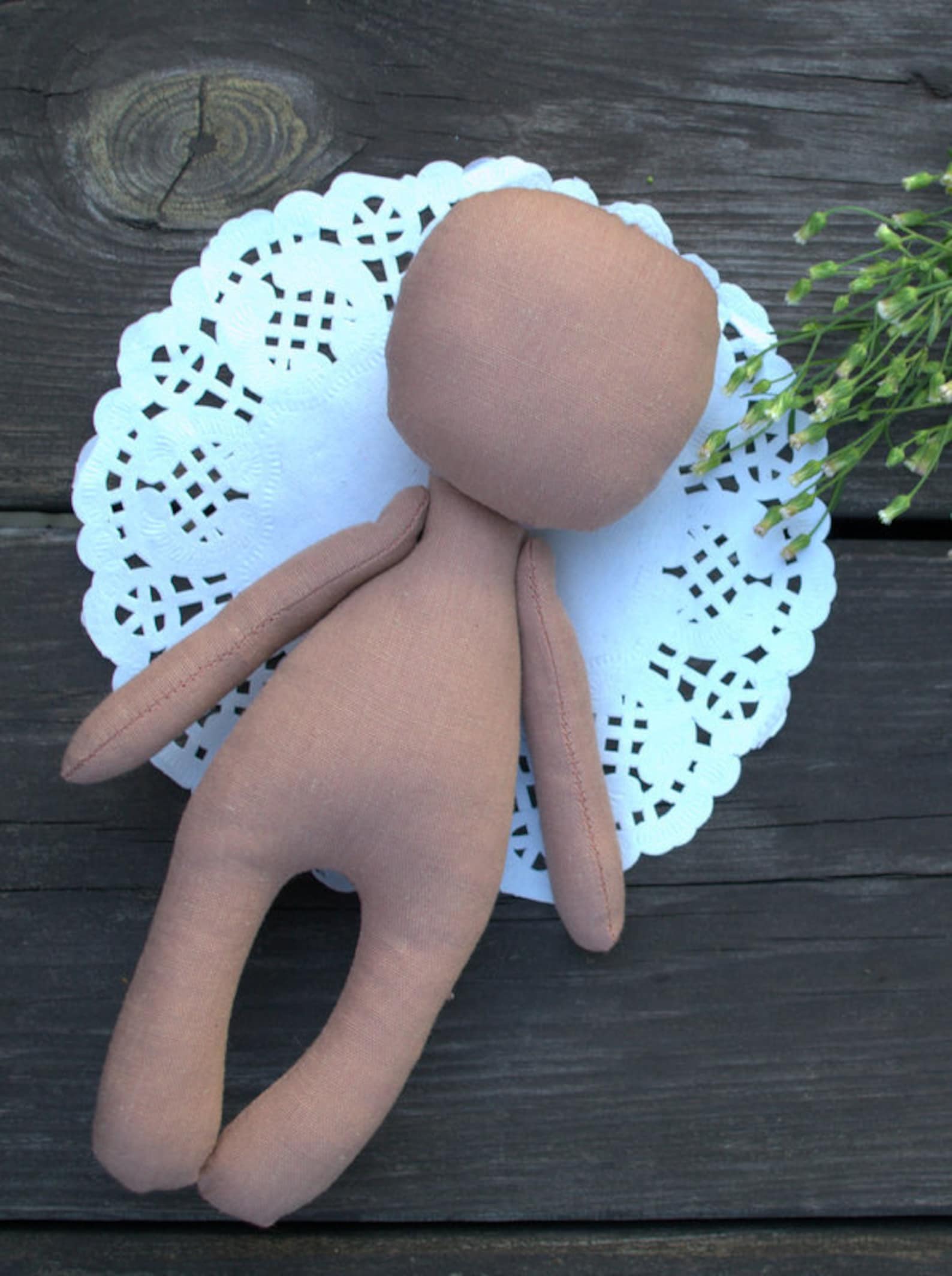 Blank Doll 7 Inches, Textile Handmade Dolls, Small Blank Doll, Little ...