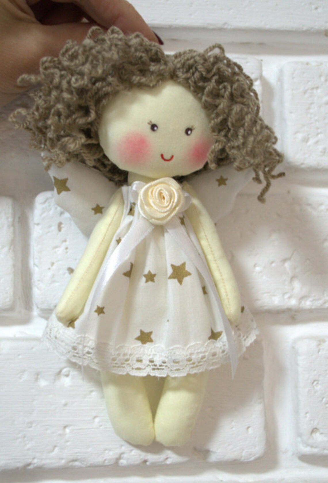 Christmas Angel Angel Doll Rag Doll Doll Little Christmas Rag - Etsy