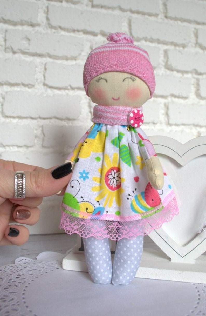 Rag Doll Little Rag Doll Doll Handmade Rag Doll Art Doll Gift | Etsy