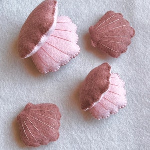 Clam Shell Felt .PDF Pattern - SVG, Sewing Pattern, Baby Mobile ...