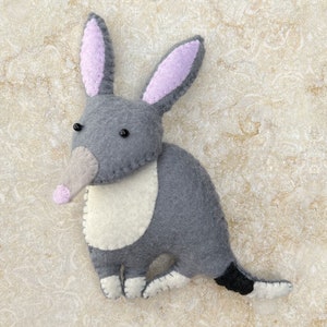 Australian Felt Animals, Sewing Pattern PDF, Bilby, Spotted Quoll ...