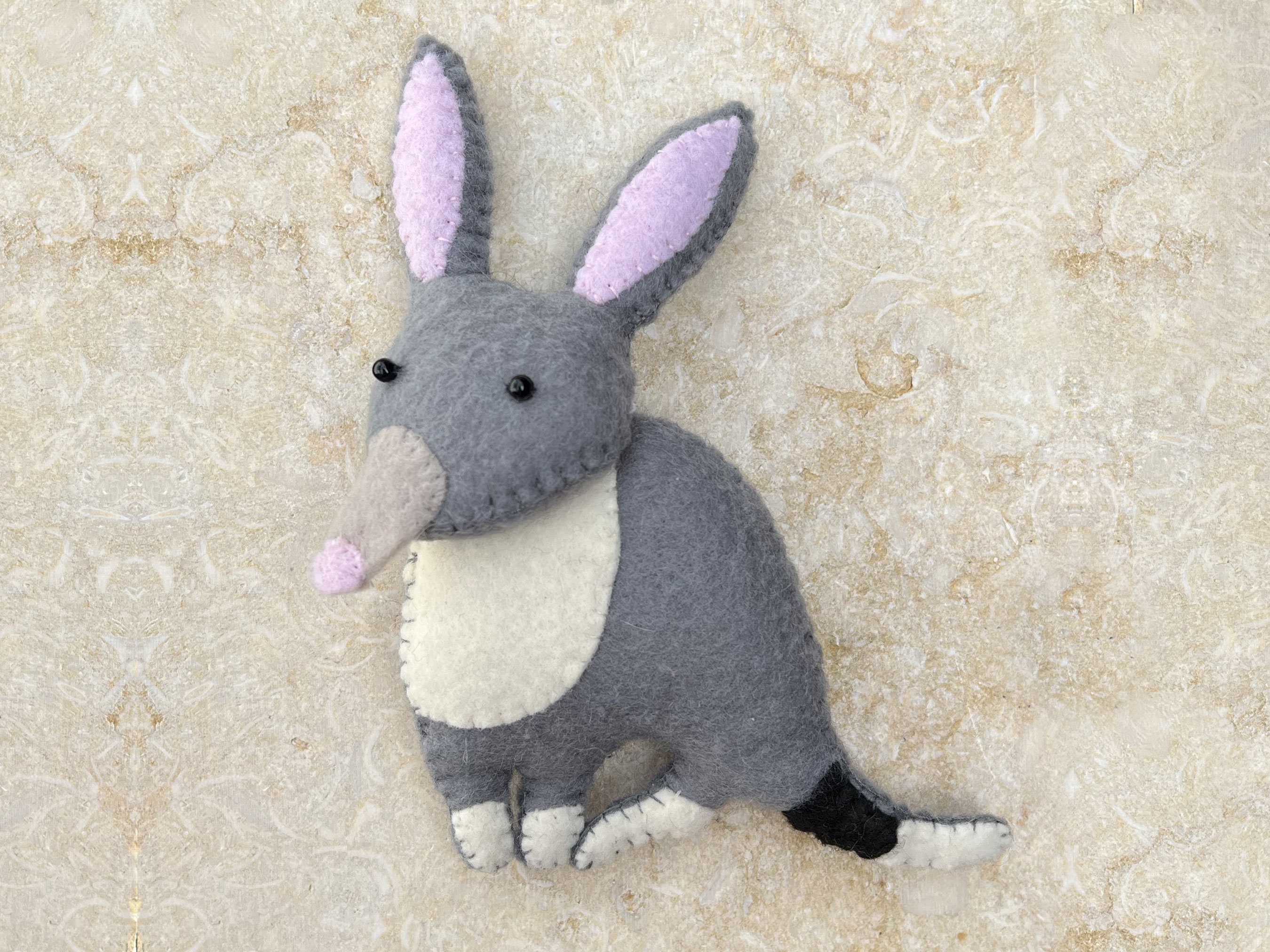Australian Felt Animals, Sewing Pattern PDF, Bilby, Spotted Quoll ...