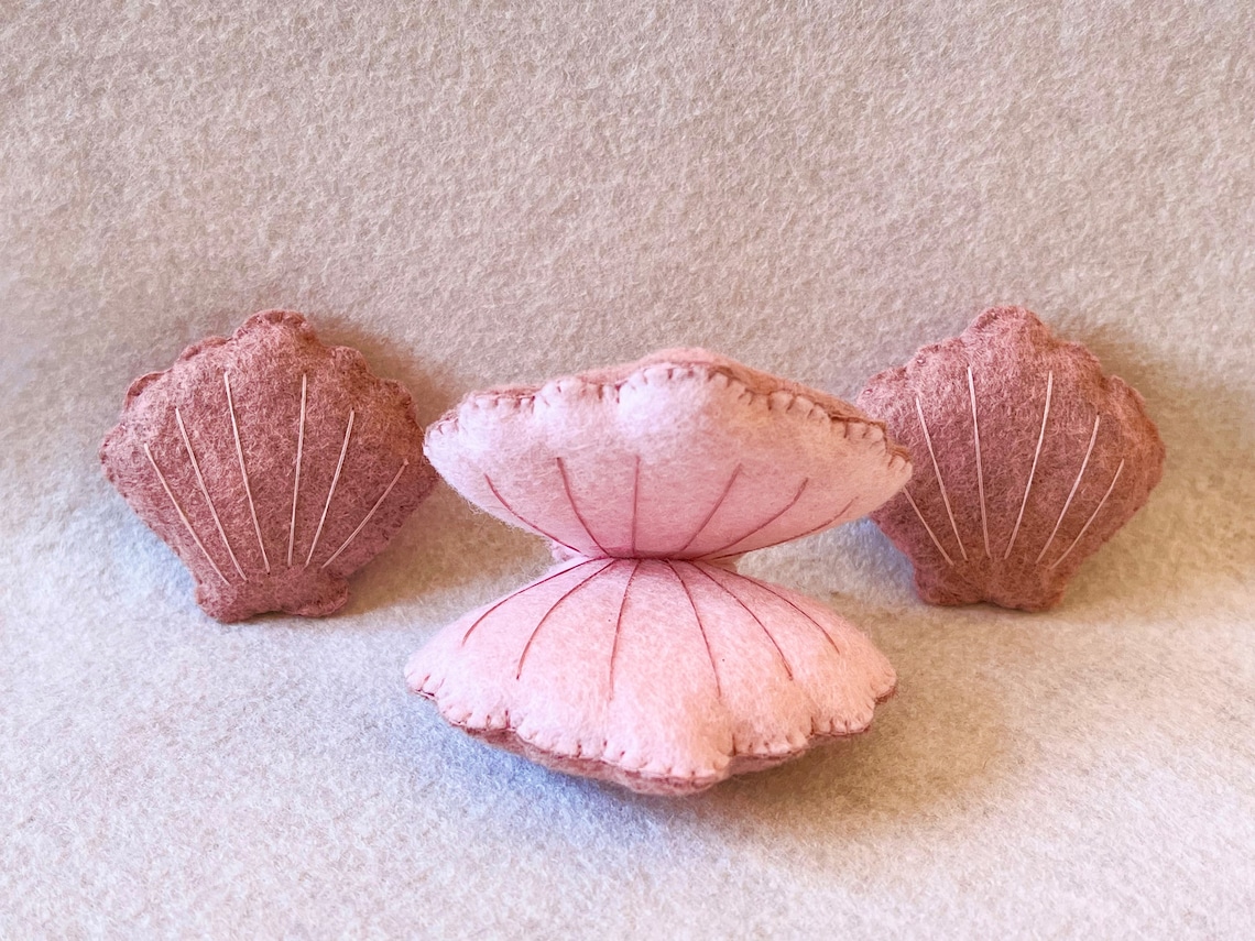 Clam Shell Felt .PDF Pattern - SVG, Sewing Pattern, Baby Mobile ...