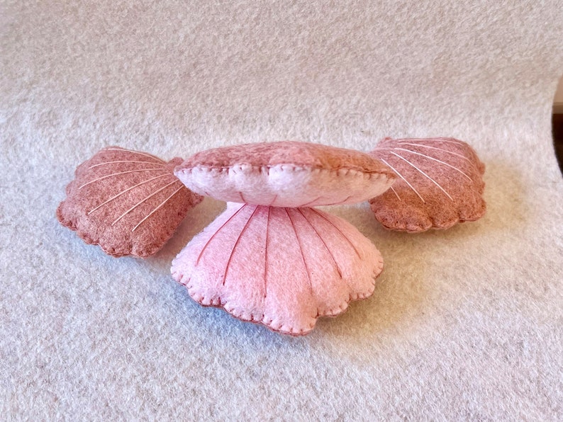 Clam Shell Felt .PDF Pattern - SVG, Sewing Pattern, Baby Mobile ...