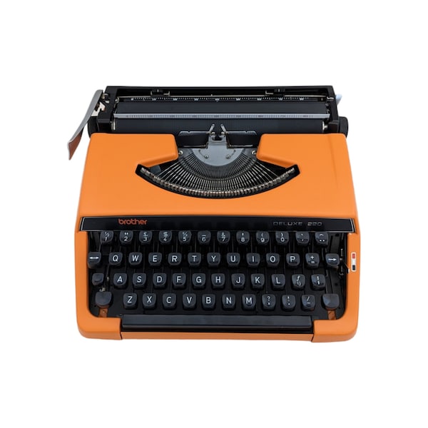 Orange Typewriter - Etsy