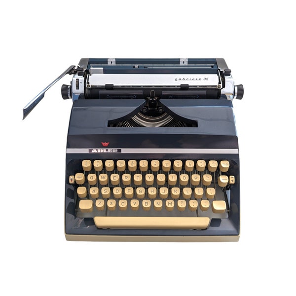 Blue Typewriter - Etsy