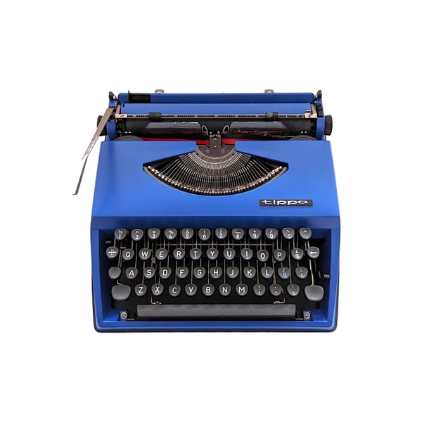 Blue Typewriter - Etsy