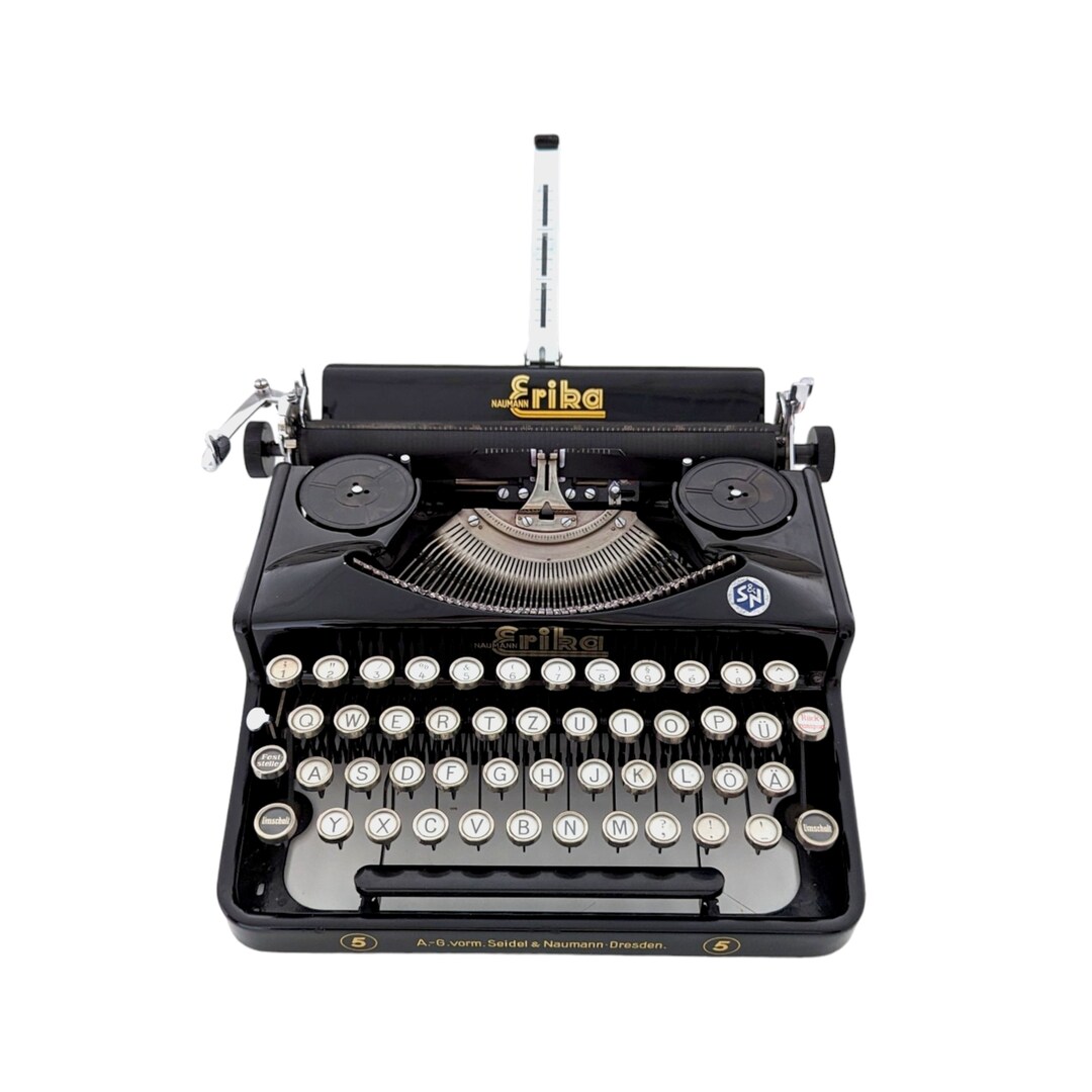 BLACK FRIDAY!* 1930s Erika Model 5 Typewriter Made in Germany, a ...