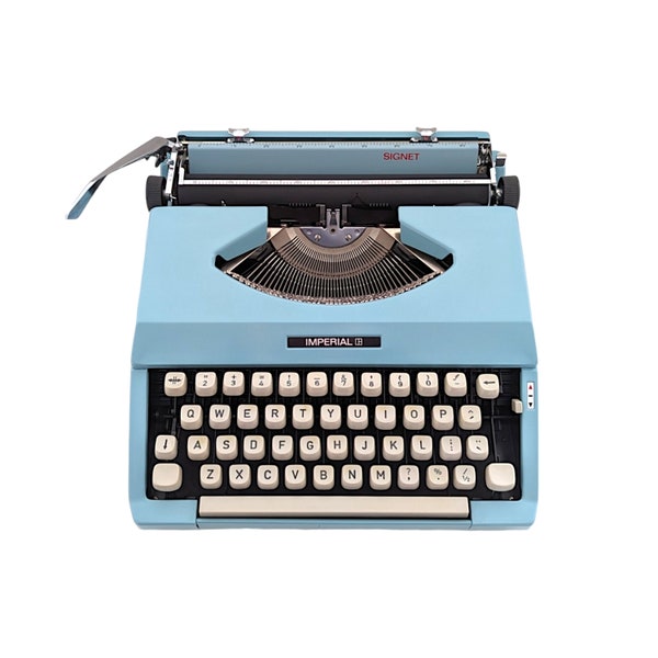 Blue Typewriter - Etsy