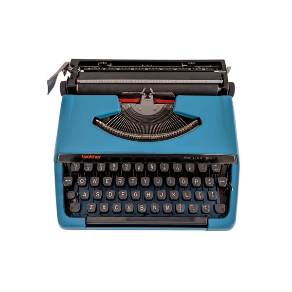 Blue Typewriter - Etsy