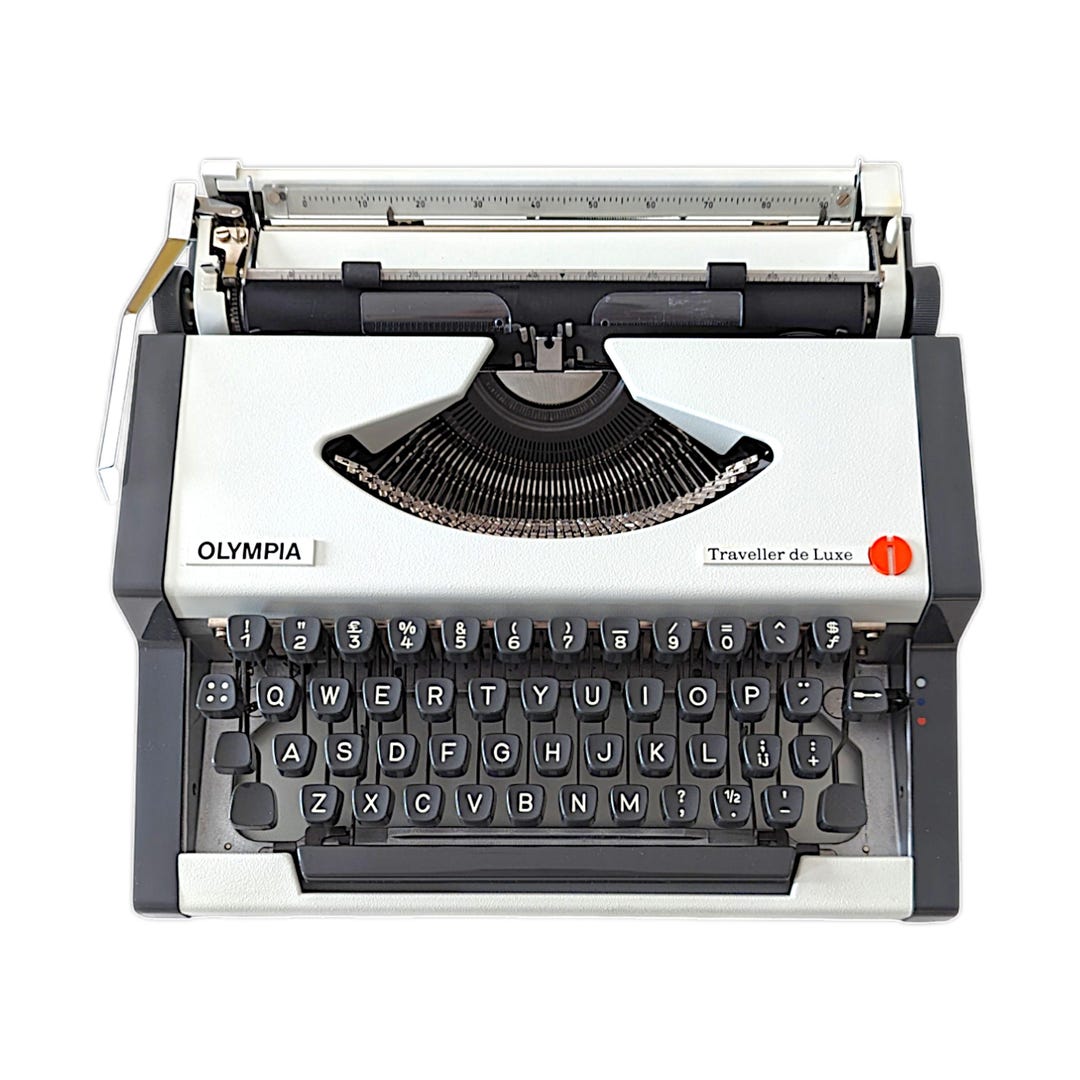 SALE!* Olympia Traveller Typewriter, White Typewriter, Working ...