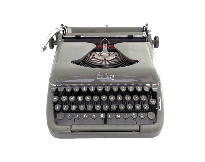 50% OFF!* 1950s Erika Model 10 Typewriter Made in Denmark, a Vintage ...