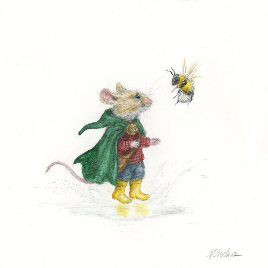 Puddles, 21cm X 21cm Art Print - Etsy