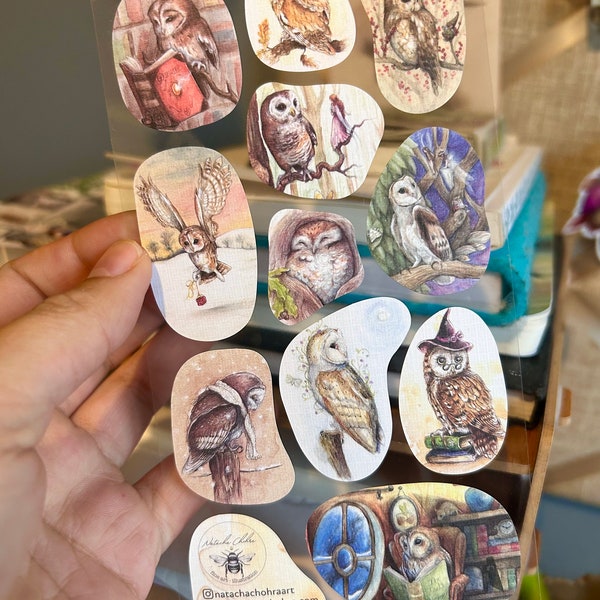 Owl Sticker - Etsy UK