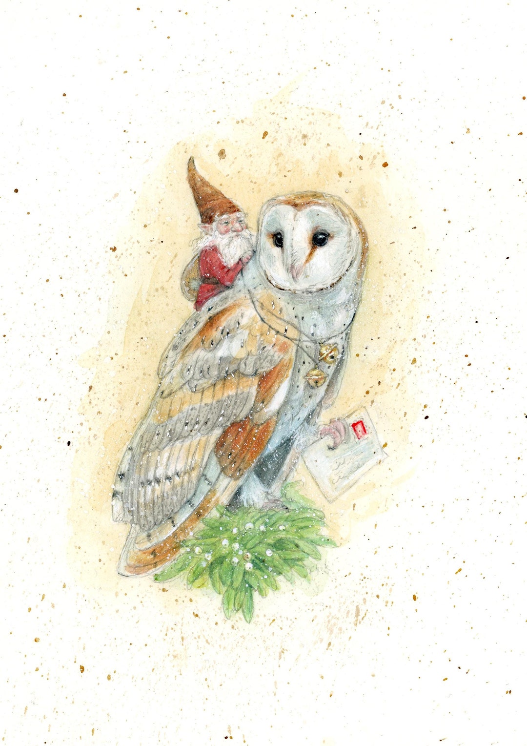 Yuletide Greetings, A4 Art Print - Etsy