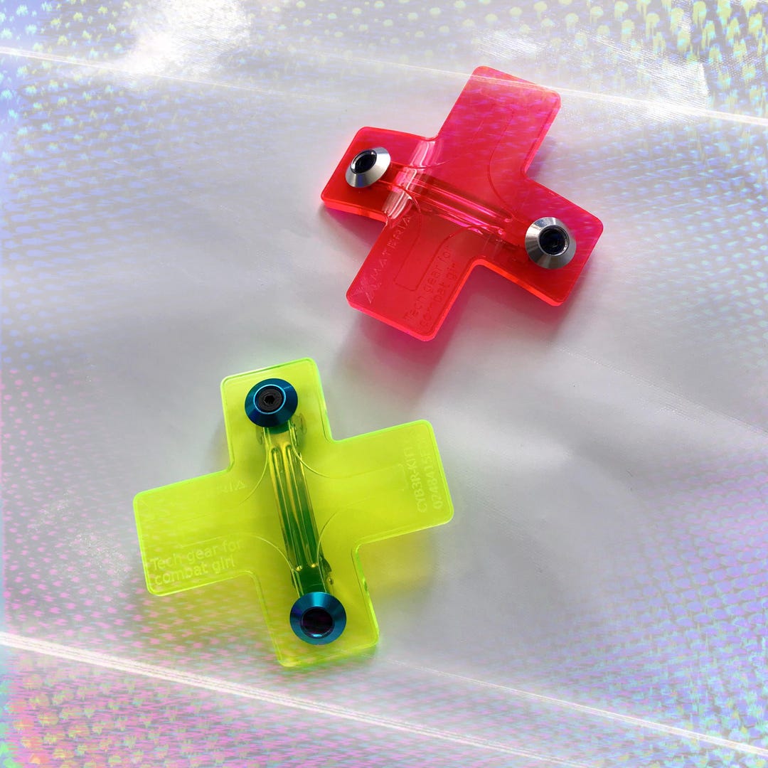 Headpiece Cyber Transparent Fluo Hair Clip, Mecha, Tenshi Kaiwai ...