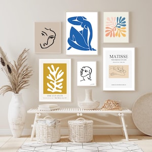 6 Matisse Poster Set, Matisse Home Decor, Wall Gallery, Room Ornament ...