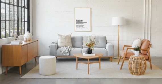 Scandinavian wall art living room art Lagom Poster Lagom Print japandi ...