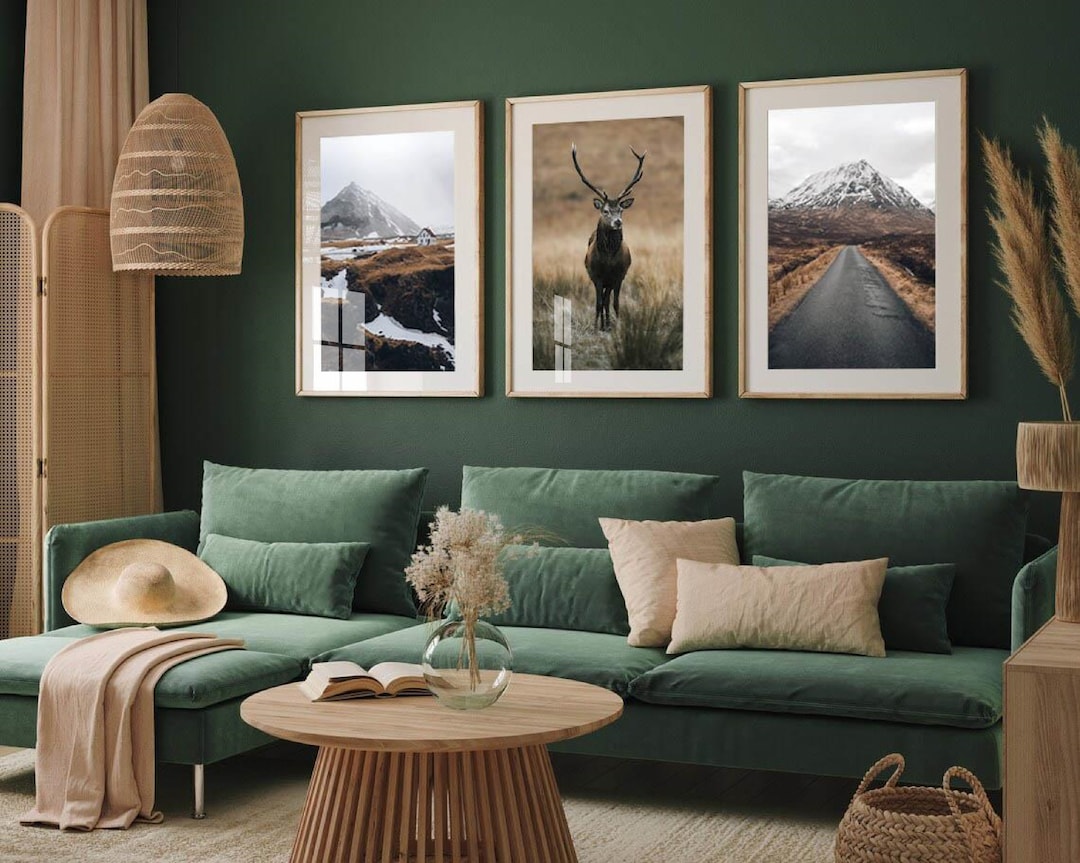 Highlands Photography, Wall Art Print Set 3, Mountains Posters, Home ...