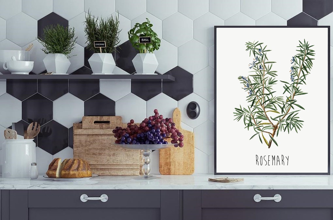 Set 6 Kitchen Prints Kitchen Gallery Kitchen Wall Art Set | Etsy