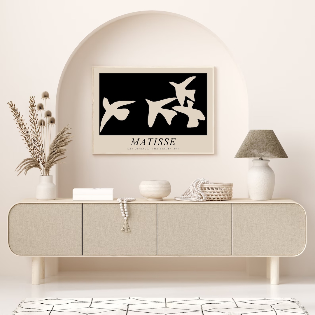 Matisse Drawing, Flying Birds Matisse, Home Decor, Art Print Birds ...