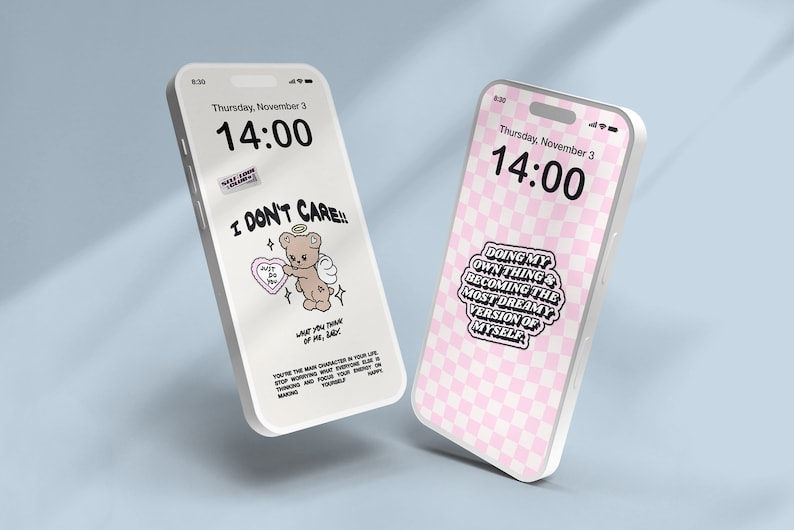 Aesthetic Y2K Iphone Wallpaper Bundle Ios Phone Lock Screen - Etsy