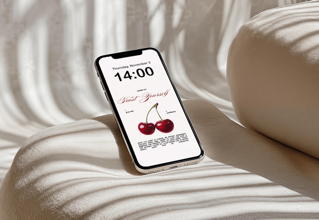 Self Love Phone Wallpaper Bundle | Motivational Quote 'learn to Trust ...