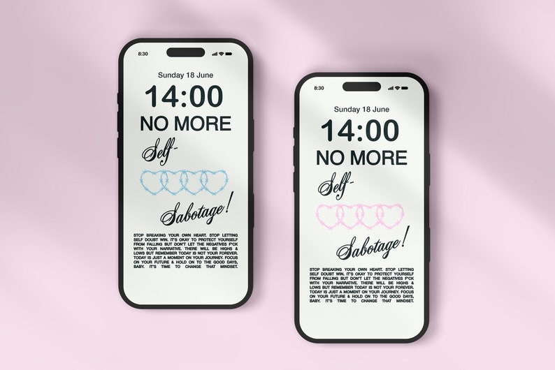 Cute Aesthetic Heart iPhone Wallpaper - Y2K Phone Lock Screen, Self ...