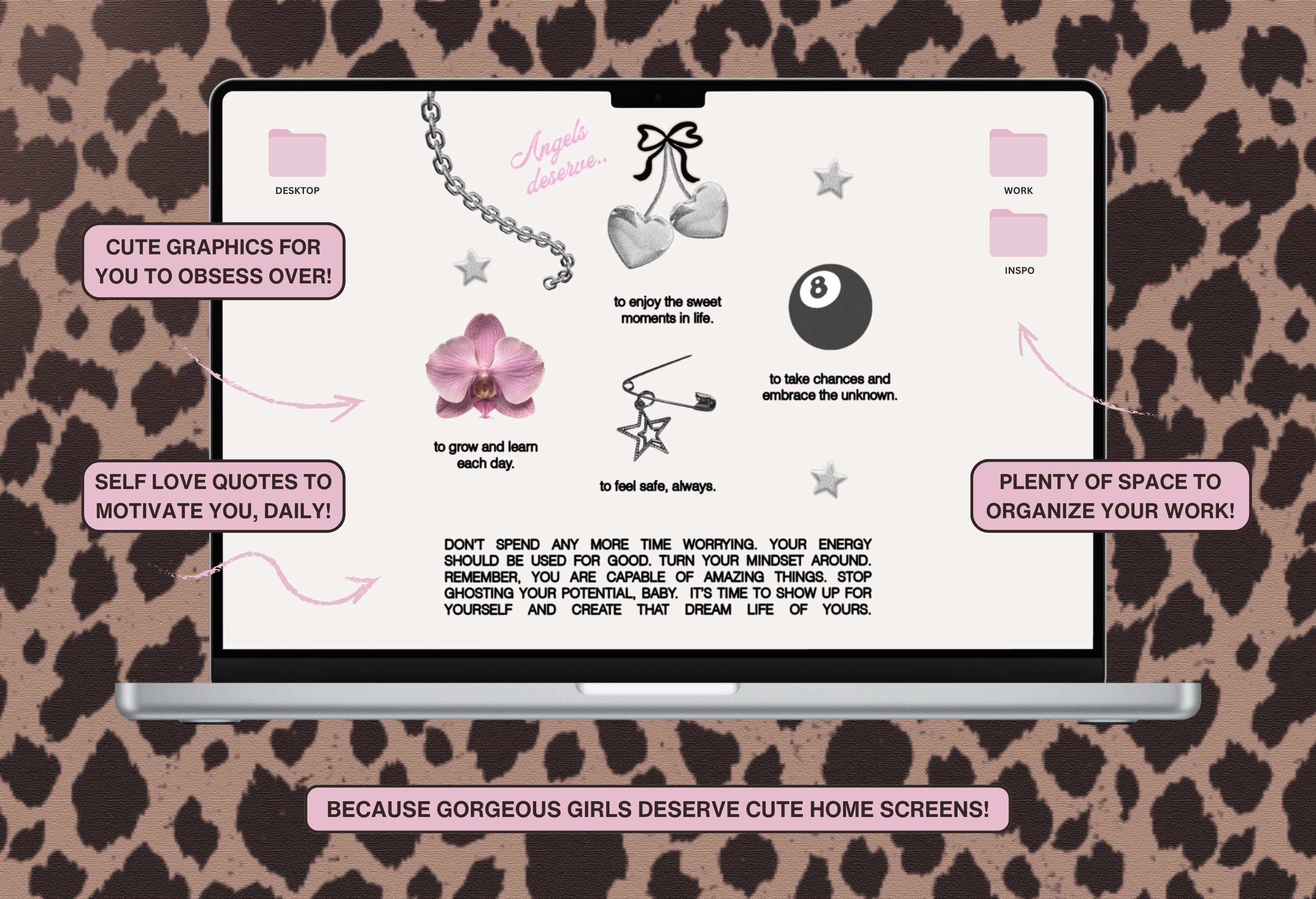 Self Love MacBook Desktop Background | Cute Desktop Wallpaper ...