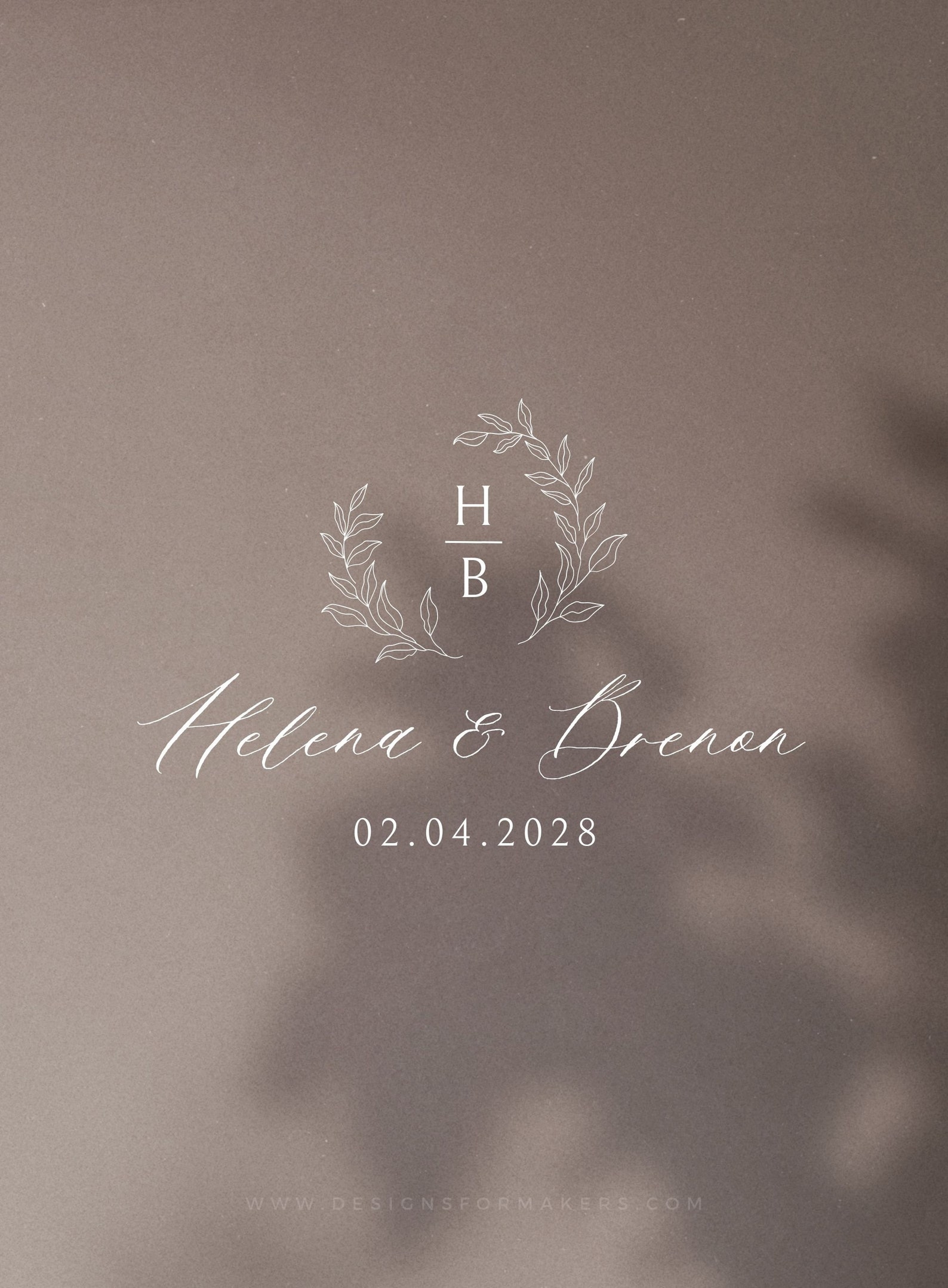 Wedding Logo Monogram, Wedding Logo Design, Canva Logo Template ...