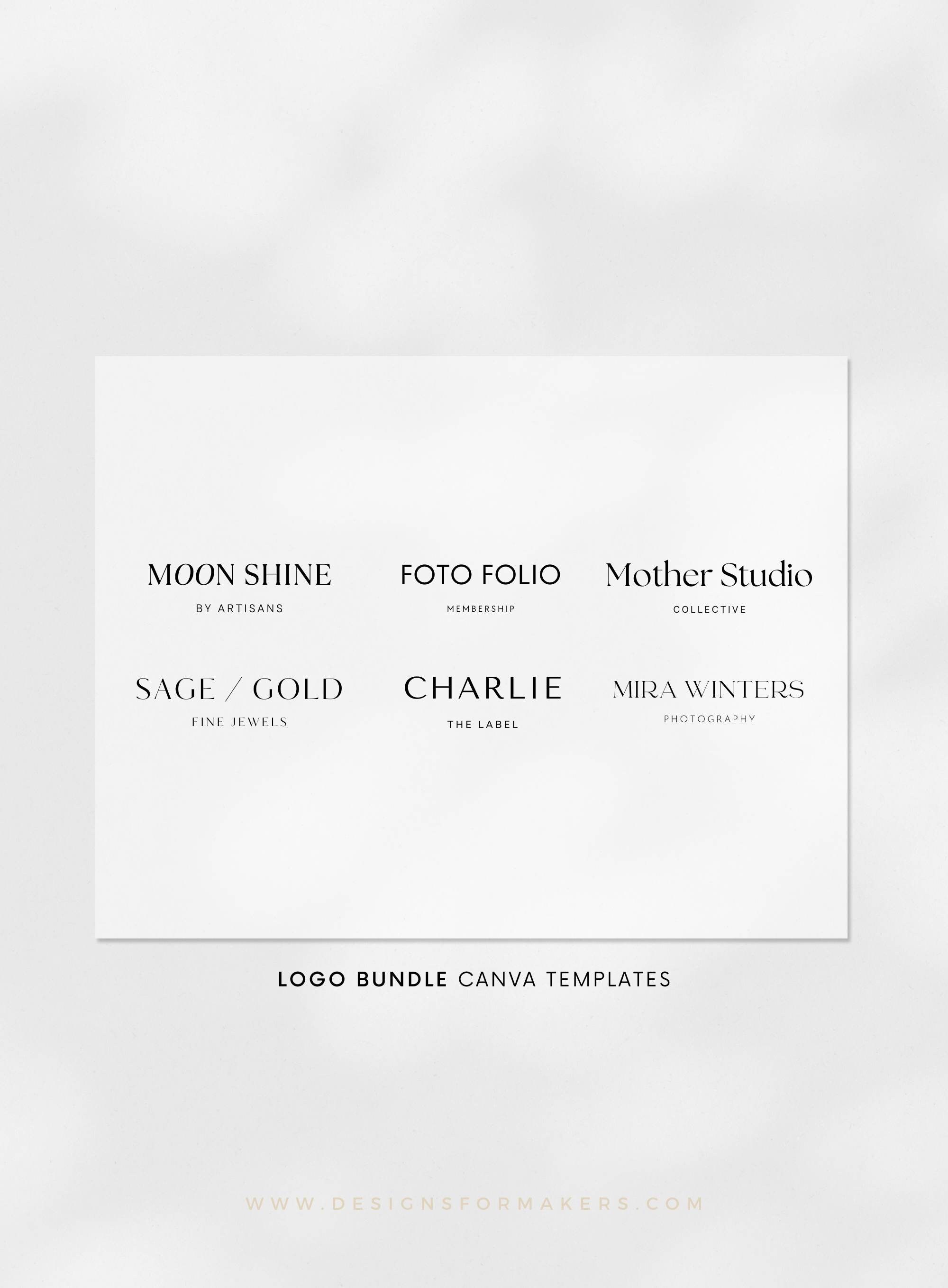 Logo Bundle Canva Logos Logo Design Bundle Templates Logo - Etsy Australia