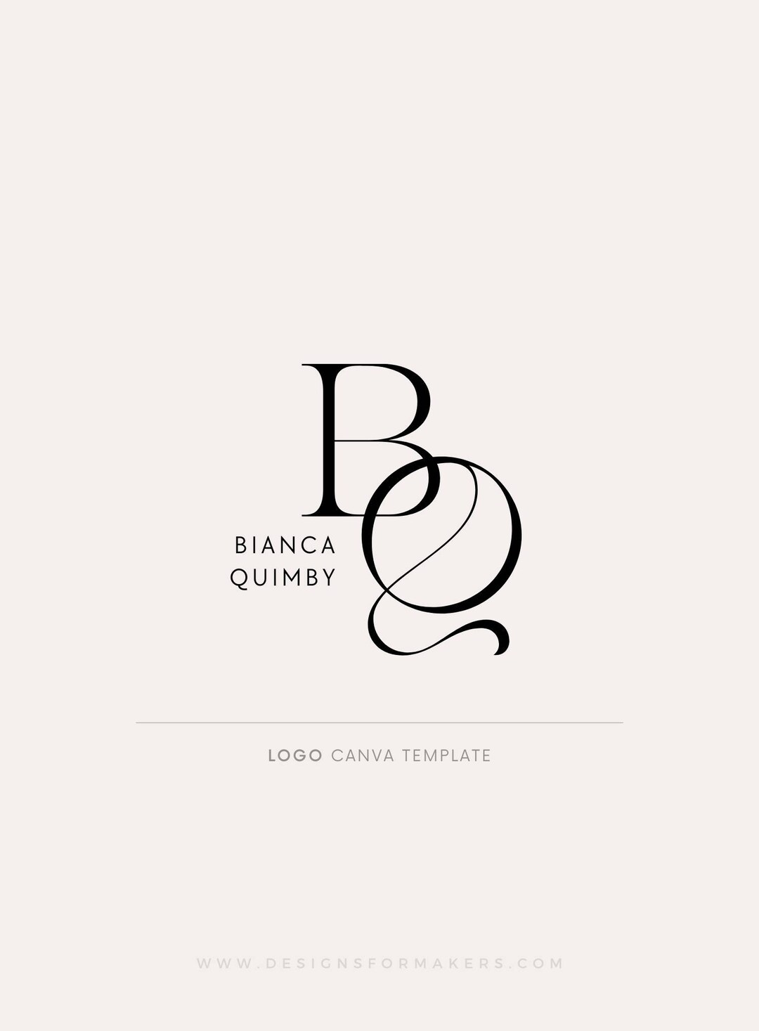 Minimalist Canva Logo Design, Modern Logo, Monogram Logo, Initials Logo ...