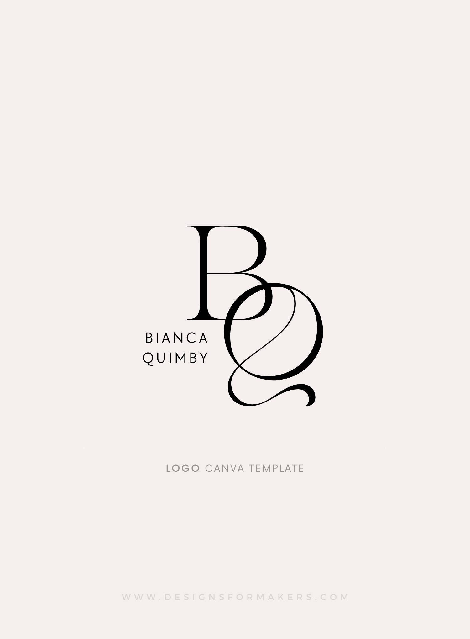 Minimalist Canva Logo Design Modern Logo Monogram Logo - Etsy Australia