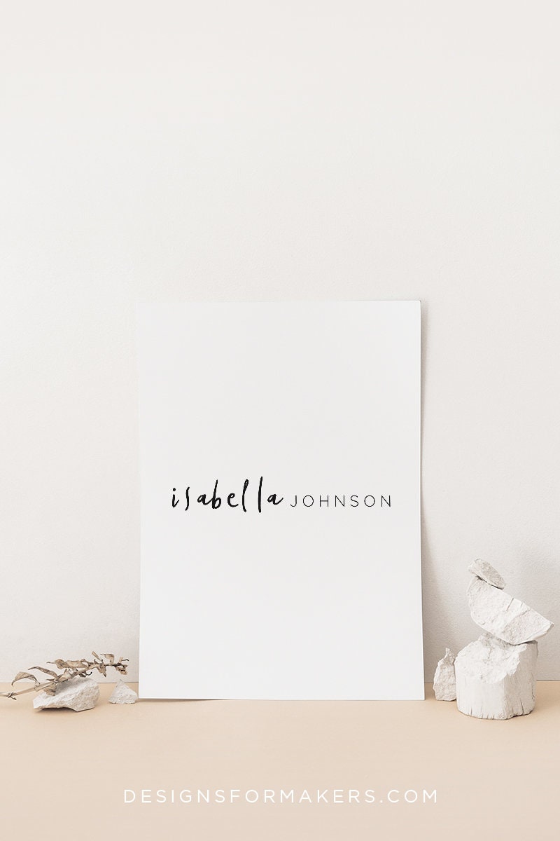 Handwritten Logo Premade Logo Design Handwriting Font | Etsy