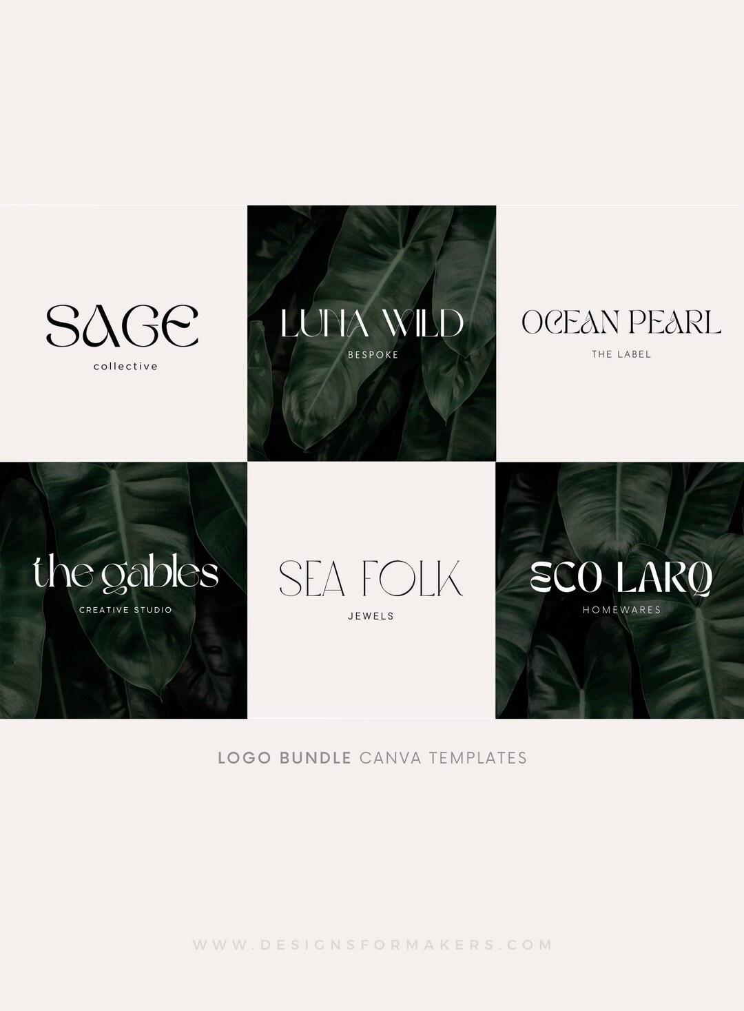 Logo Bundle, Canva Logos, Logo Design, Bundle Templates, Logo Templates ...