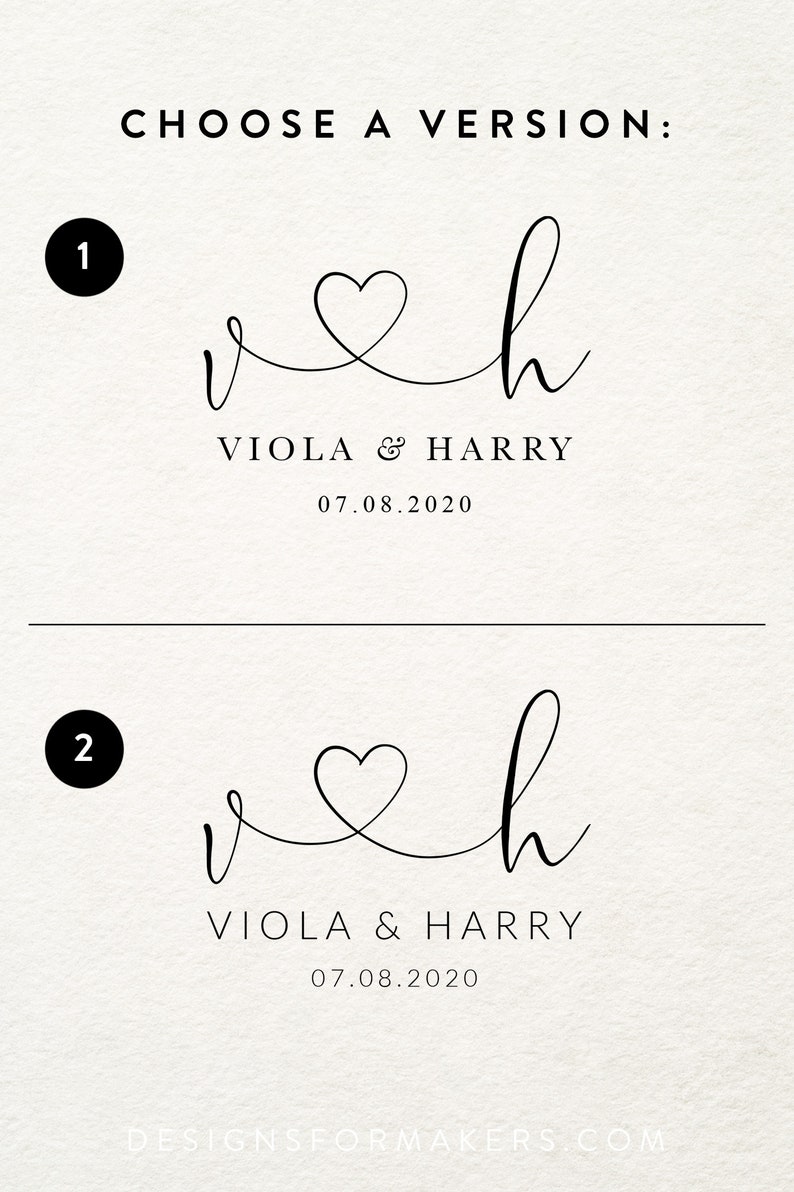 Wedding Logo Monogram, Wedding Logo Design, Couples Initials Logo ...