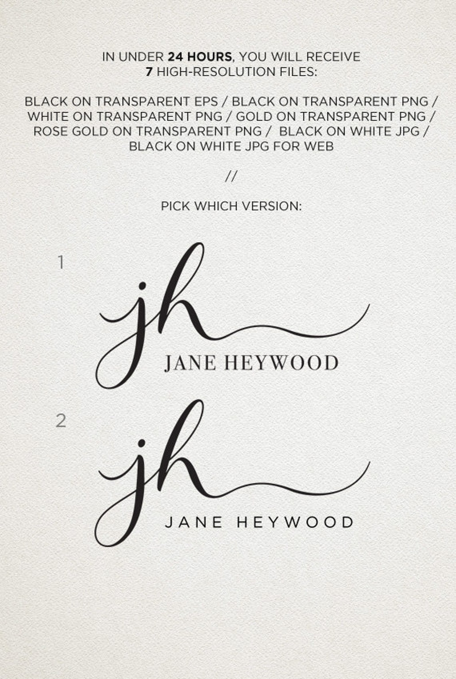 Modern Calligraphy Logo Design Premade Logo Design - Etsy