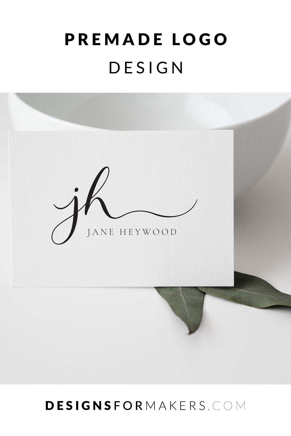 Modern Calligraphy Logo Design Premade Logo Design | Etsy