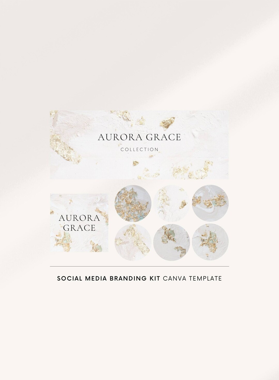 Social Media Icons, Canva Template, Gold Facebook Banner Template ...