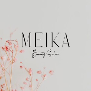 Canva Logo Template, Beauty Logo, Minimalist Logo, Typography Name Logo ...