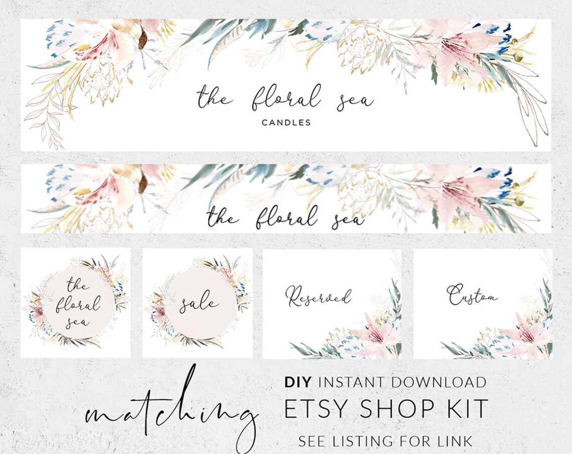Facebook Cover Photo Template, Floral Facebook Banner, DIY Facebook ...