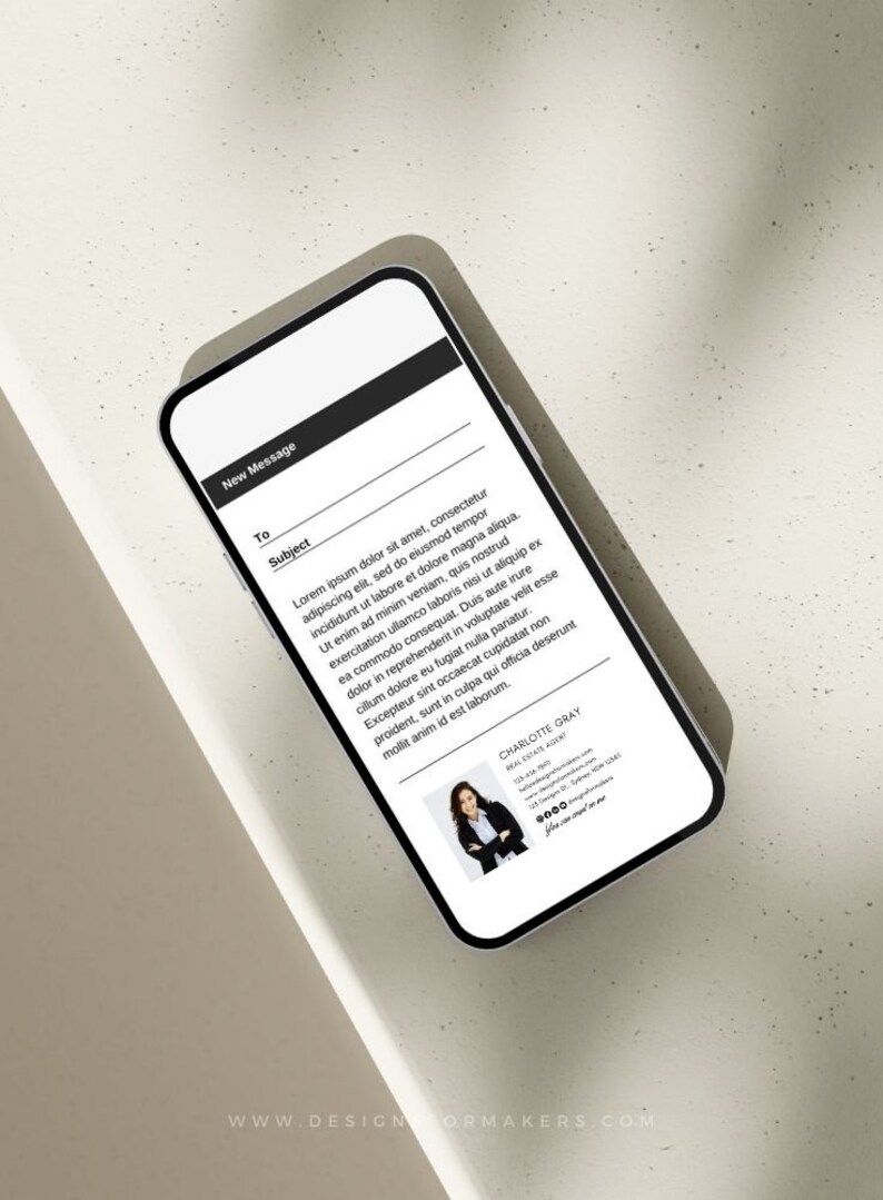 Canva Real Estate Agent Template, DIY Email Signature Template, Luxury ...