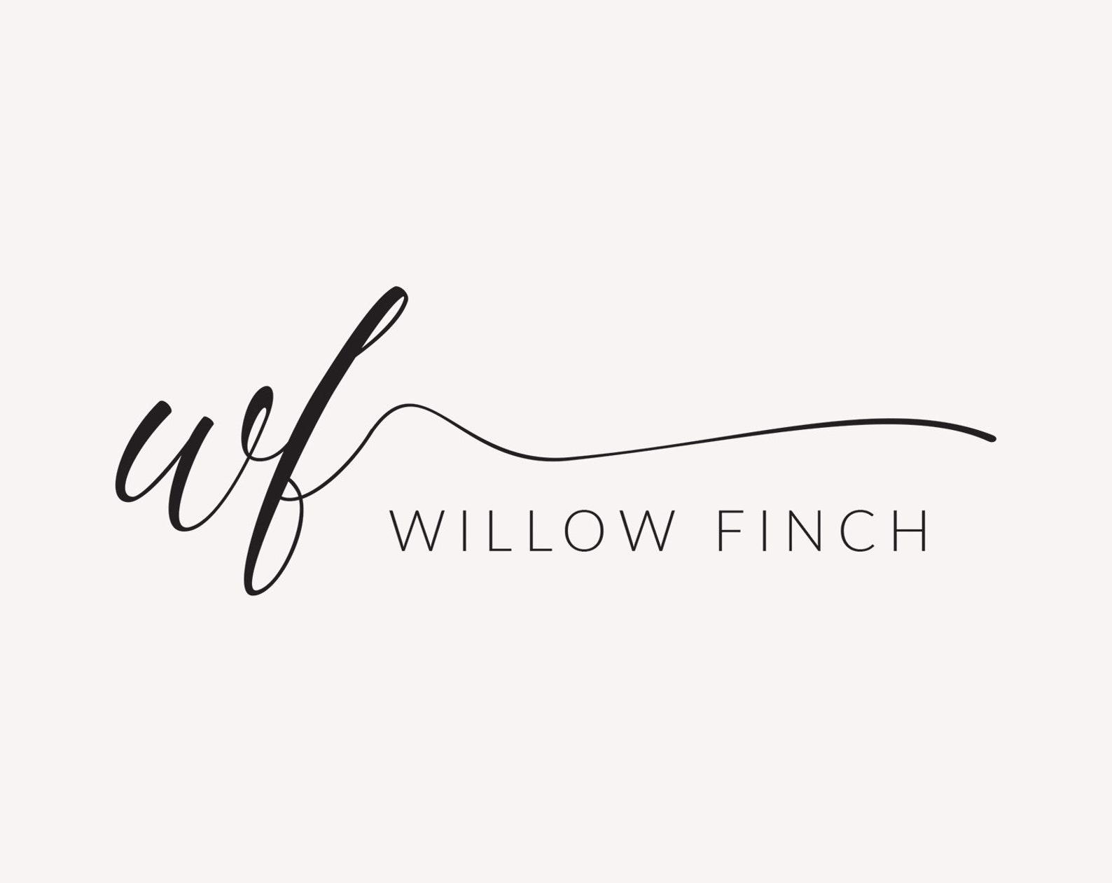 Calligraphy Initials Logo Design Premade Logo Design - Etsy