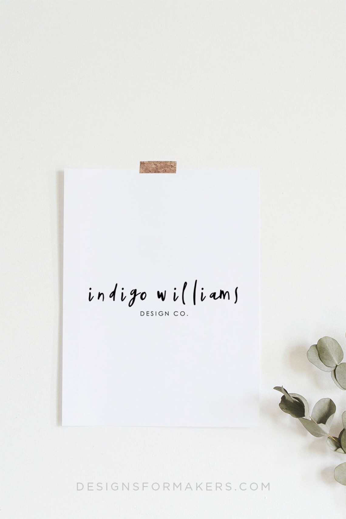 Premade Logo Design Handwritten Font Logo Rustic Logo | Etsy