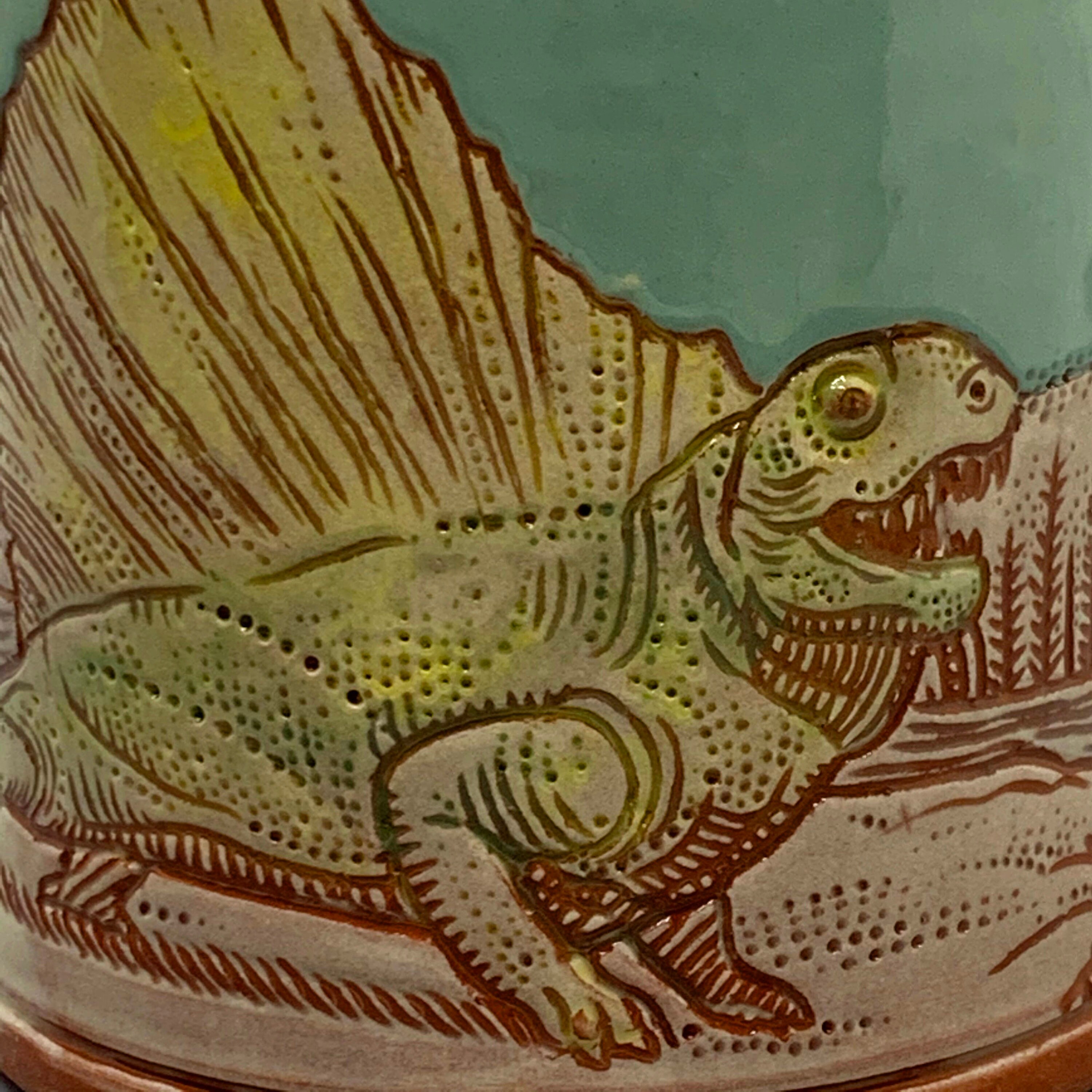 Fine Art Ceramics Dimetrodon proto dinosaur cup Art & Collectibles etna ...