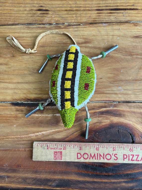 Beaded Turtle Amulet - Etsy