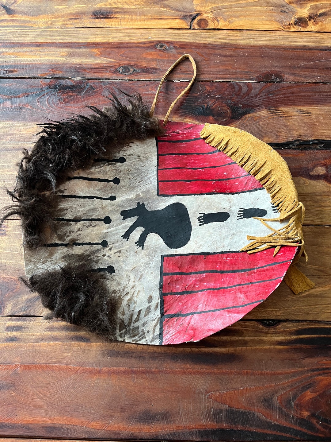 Rawhide Dance or War Shield - Etsy