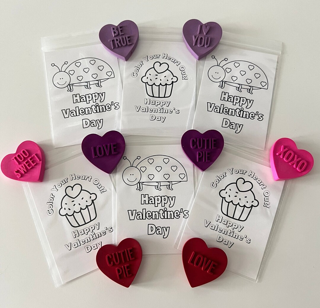 Valentine Classroom Gift Exchange for Students, Valentine’s Day Cards ...