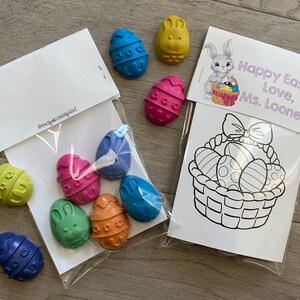 Easter Crayons Custom Cards for Classroom or Preschool Exchange, or ...