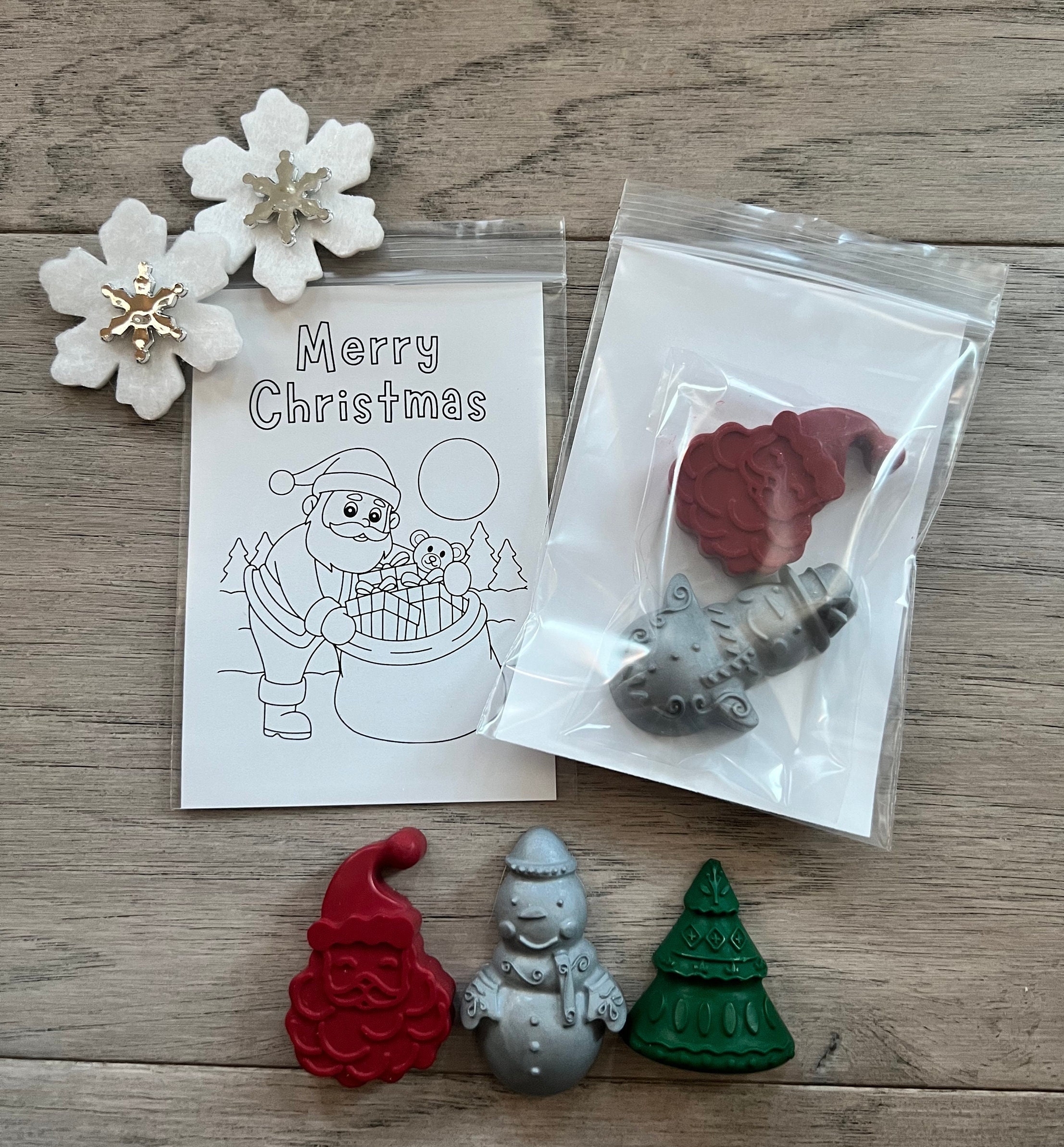 Christmas Stocking Stuffer With Mini Santa, Snowman, And/or Tree ...